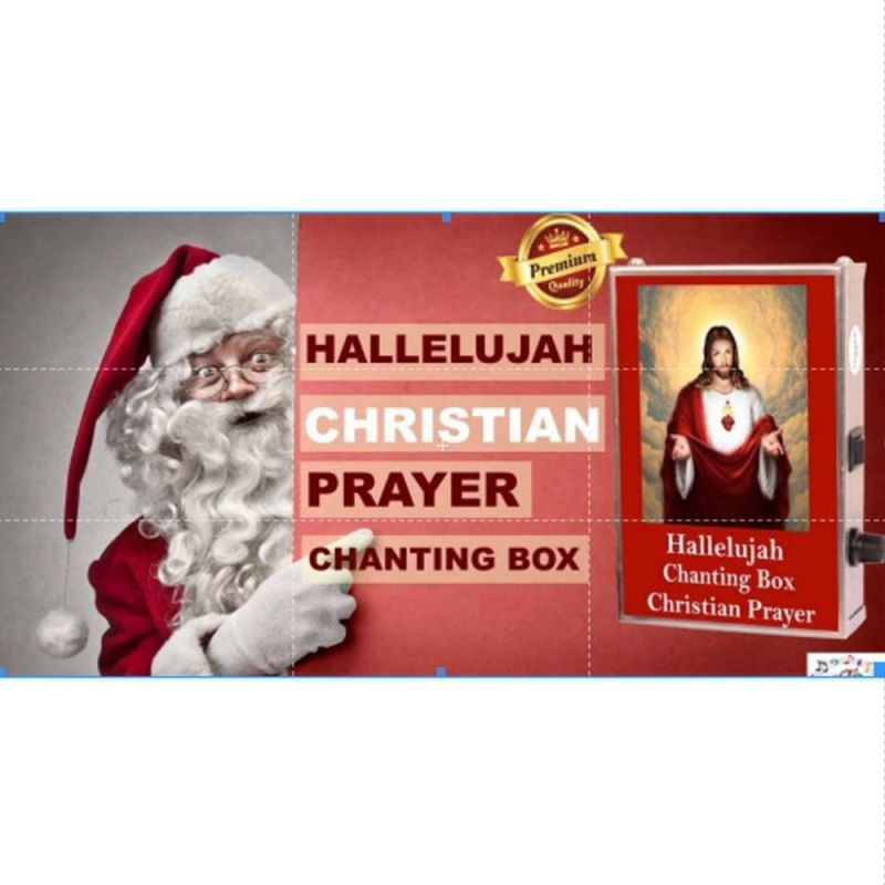Matel Hallelujah Christian Prayer Chanting Box, Color : Red for Homes ...