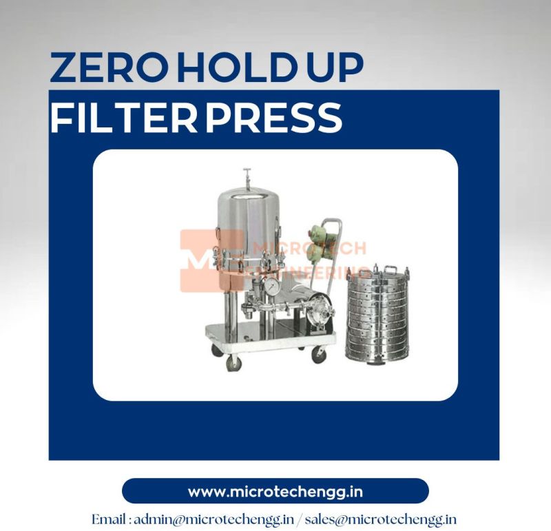 Fully Automatic Electric Zero Hold Up Filter Press, Color : Silver at ...