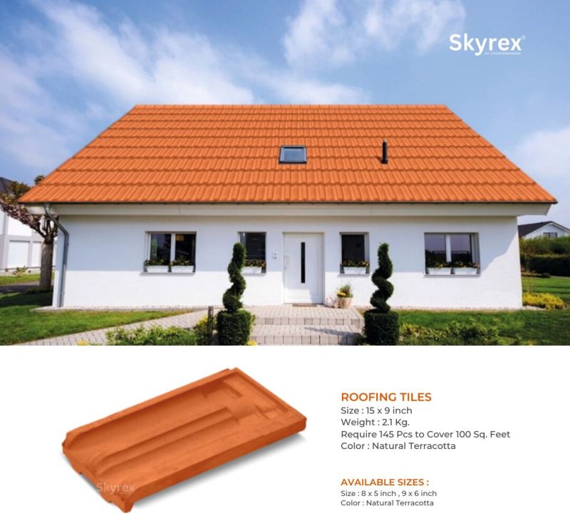 Skyrex Clay Roof Tiles, Color : Red, Red Brown 15 at Rs 10.5 in Morbi - ID: 8213467