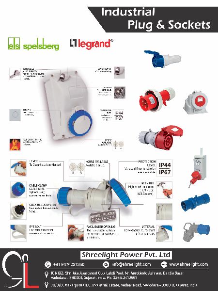industrial plug sockets at Rs 2,072 / Piece in Vadodara | Shree Light ...